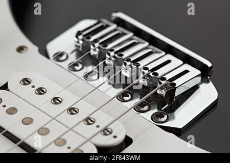 Electric guitar, focus selection on strings Stock Photo - Alamy