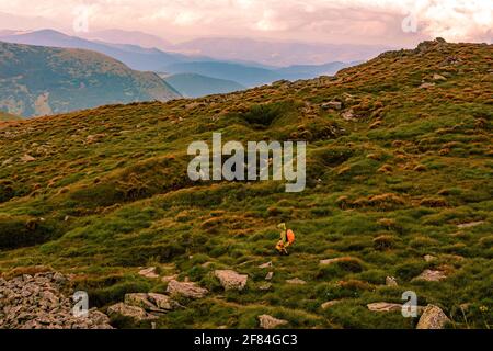 Region Mountains Carpathians Ukraine. Magical summer day in the ...
