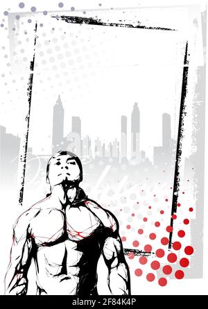 bodybuilding poster background Stock Vector Image & Art - Alamy