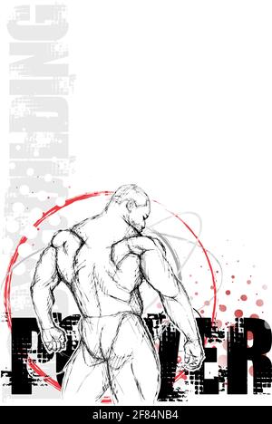 bodybuilding poster background Stock Vector Image & Art - Alamy