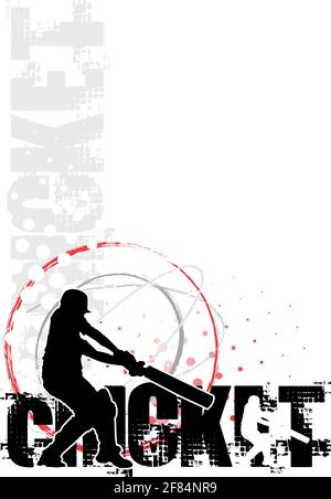 cricket poster background Stock Vector Image & Art - Alamy