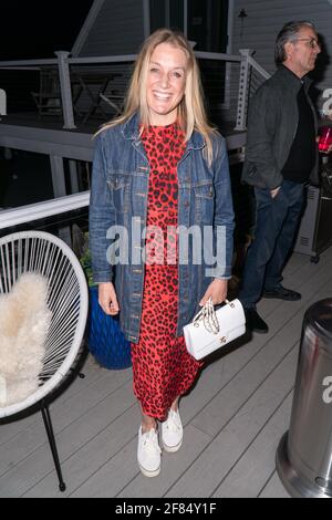 Sharon Mahn attends Artist Luciana Pampalone Vax Birthday Party in ...