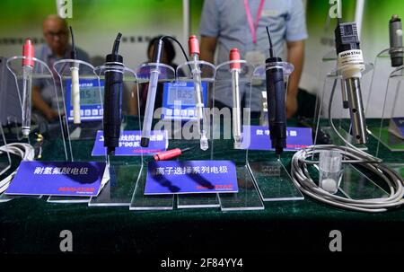 Exhibits at the China International Environmental Protection exhibition ...