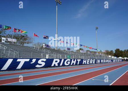 Miramar, United States. 10th Apr, 2021. An aerial view of the track and ...