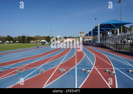 Miramar, United States. 10th Apr, 2021. An aerial view of the track and ...