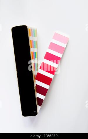 opened color chart. isolated. Selective Focus colours Stock Photo - Alamy