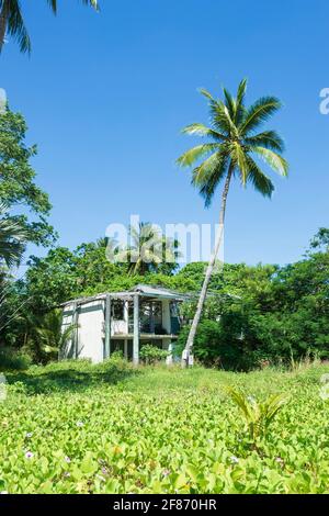 A building of Dunk Island Resort destroyed by cyclone Yasi in 2011 and ...