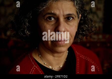 Haifa Zangana, writer at her home in north east London.Picture David ...