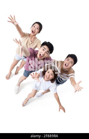 Couple surprised by friends at a surprise party, Naples, Florida, USA ...
