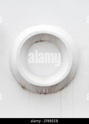 White stucco letter U on white ground Stock Photo - Alamy