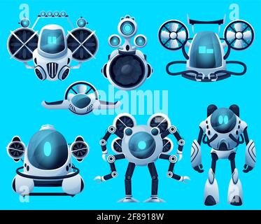 Submarine robot monster, vector cartoon illustration Stock Vector Image ...