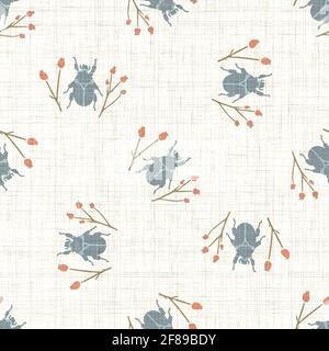 Seamless background bug insect gender neutral border. Whimsical minimal ...