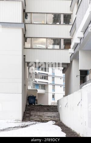 Moscow, Russia - 23 march 2021, Chertanovo area. Typical block high ...