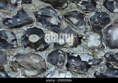 Abstract patterns in knapped flint Stock Photo - Alamy