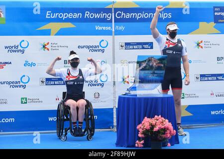 Lauren Rowles, Laurence Whiteley (GBR), gold medal, PR2 Mixed Double ...