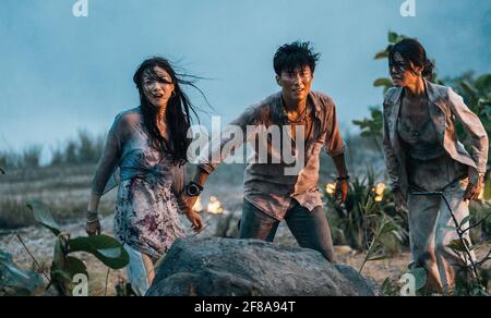 SKYFIRE, from left: MA Xinmo, Shawn Dou, BAI An, Hannah Quinlivan, 2019 ...