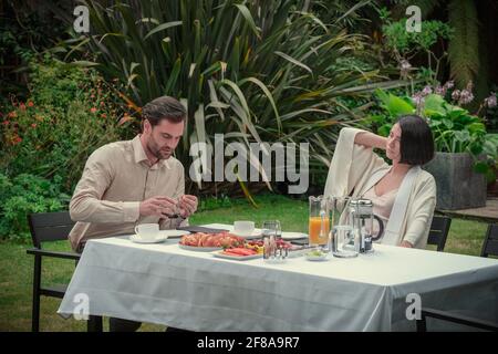 BEHIND HER EYES, from left: Tom Bateman, Eve Hewson, (Season 1, ep. 101 ...