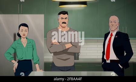 INVINCIBLE, from left: Nolan Grayson (voice: J.K. Simmons), Debbie ...