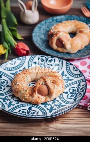 Scarcella, a traditional pastry for Easter holidays in Puglia region ...