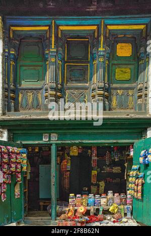 25 sep 2009 Small General shope at Vintage wooden Old House outside ...