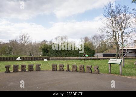 Three Bridges World Heritage site, Windmill Lane, Hanwell, London, U.K ...