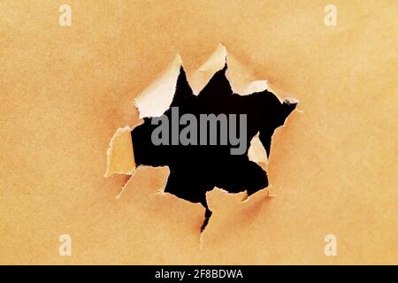 Torn kraft paper background Stock Photo - Alamy