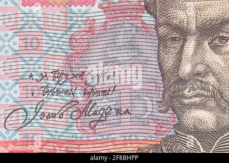 Fragment of Ukrainian 10 hryvnia banknote for deign purpose Stock Photo ...