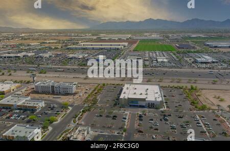 Car parking of shopping mall at Phoenix mill compound with chimney in ...
