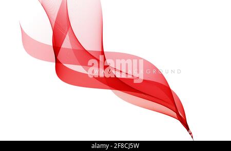 Vector abstract colorful flowing wave lines isolated on white ...
