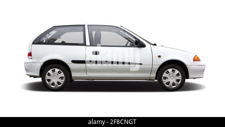 Old Suzuki Swift car isolated on white background Stock Photo - Alamy