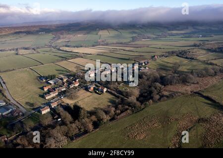 Westerdale from the Air, North York Moors National Park, England Stock ...