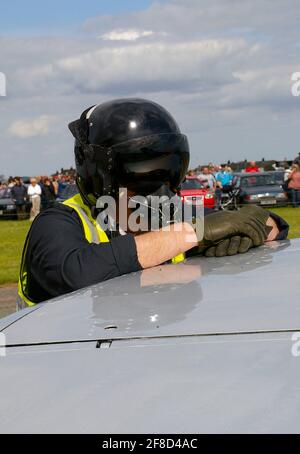 Me leaning on the wing of a British Aerospace Harrier GR.3 (Phase 6) on ...