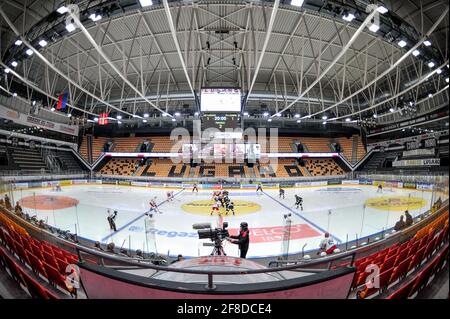 Porza, Corner Arena, NL 1/4 Final - Game 3: HC Lugano - SC, USA. 17th ...