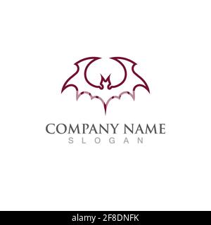 bat vector icon logo template illustration design Stock Vector Image ...