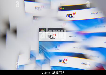 Close up of the RTL logo as seen on its website. (Editorial use only ...