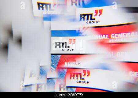 Close up of the RTL logo as seen on its website. (Editorial use only ...