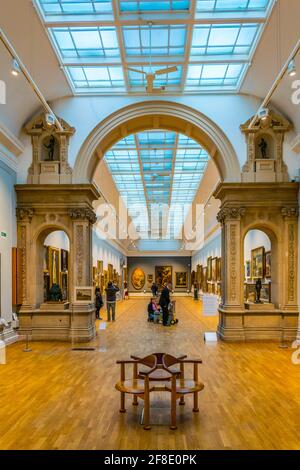 NOTTINGHAM, UNITED KINGDOM, APRIL 11, 2017: View of the town hall in ...