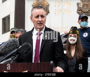 U.S. Representative Brian Fitzpatrick (R-PA) speaking at a hearing of ...