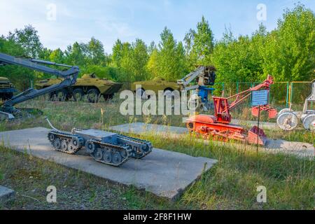 Robots and machines used during liquidation of aftermath of the ...
