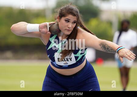 Chase Ealey (USA) places fifth in the women's shot put at 60-1 (18.31m ...