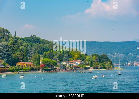Beach at Portese situated at Lago di Garda in Italy Stock Photo - Alamy