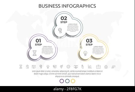 Vector infographics circles with 7 steps, labels. Line chart. Timeline used for diagram, banner ...