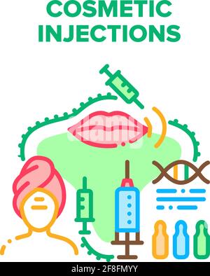 botox injections color icon vector color illustration Stock Vector ...