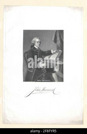 John Hancock, an American revolutionary leader and the first signer of ...