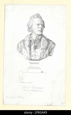 Christoph Willibald Gluck (1714-1787) on engraving from 1859. German ...