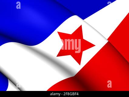 Historical flag of Yugoslavia Stock Photo - Alamy
