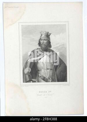 ROGER II OF SICILY /n(1095-1154). Count and first king of Sicily 1130 ...