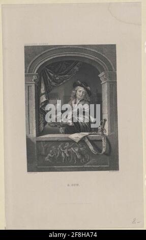 Gerrit Dou - Portrait Artist His Studio Stock Photo - Alamy