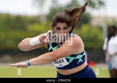 Chase Ealey (USA) places fifth in the women's shot put at 60-1 (18.31m ...