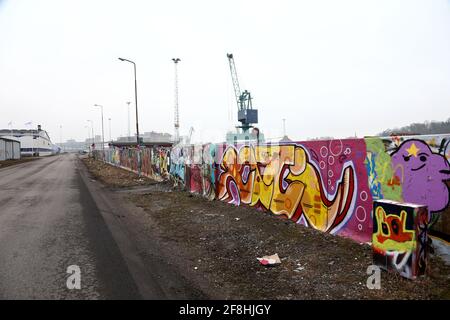 Harbor, port in the city of Norrköping Stock Photo - Alamy